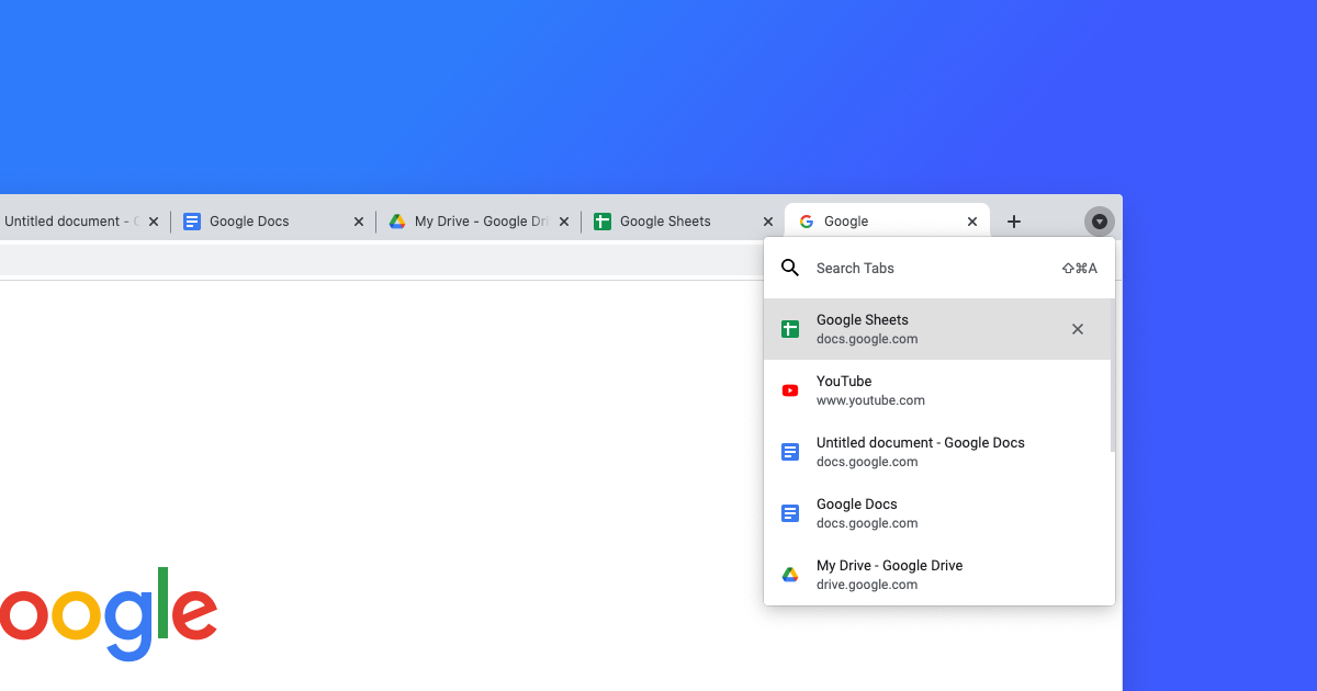 How to search tabs in chrome | Partizion